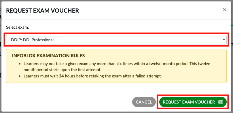 Obtaining Exam Vouchers